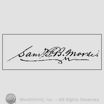 Mark with Signature: Samuel Finley Breese Morse. | #330647