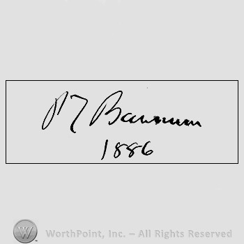 Mark with Signature: Phineas Taylor Barnum. | #330652