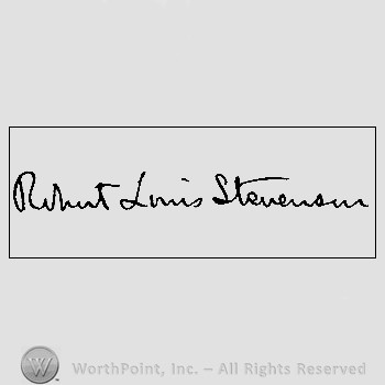 Mark with Signature: Robert Louis Stevenson. | #330657
