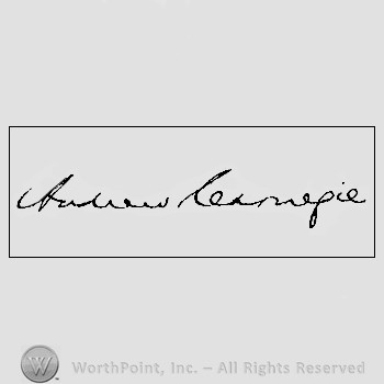 Mark with Signature: Andrew Carnegie. | #330668
