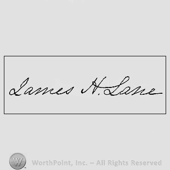 Mark with Signature: James Henry Lane. | #330669