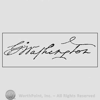 Mark with Signature: George Washington. | #330690