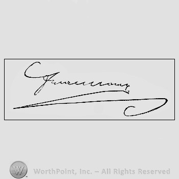 Mark with Signature: Franz Joseph I. | #330733