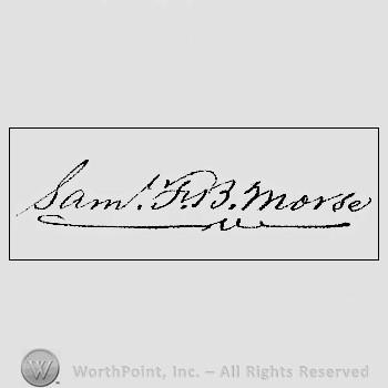 Mark with Signature: Samuel Finley Breese Morse. | #330743