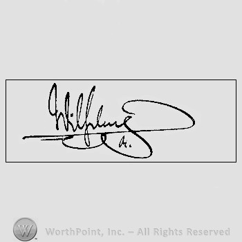 Mark with Signature: Wilhelm II. | #330749