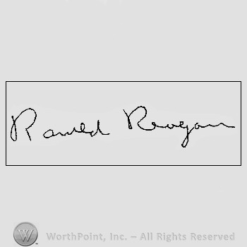Mark with Signature: Ronald Reagan. | #330760