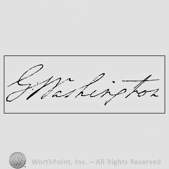 Mark with Signature: George Washington. | #330765