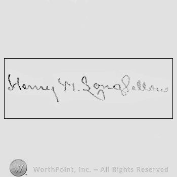 Mark with Signature: Henry Wadsworth Longfellow. | #330774
