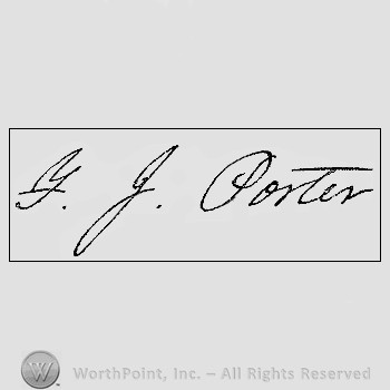 Mark with Signature: Fitz John Porter. | #330800