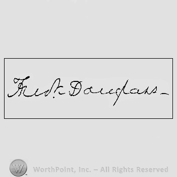 Mark with Signature: Frederick Douglass. | #330803