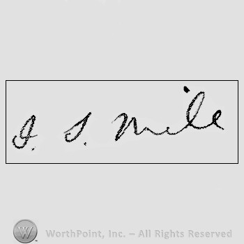 Mark with Signature: John Stuart Mill. | #330812