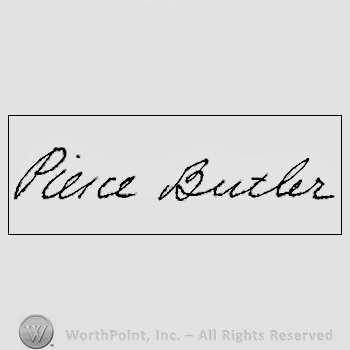 Mark with Signature: Pierce Butler. | #330831