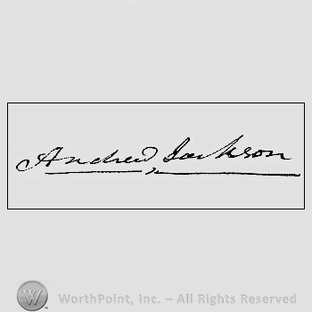Mark with Signature: Andrew Jackson. | #330843