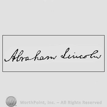 Mark with Signature: Abraham Lincoln. | #330852