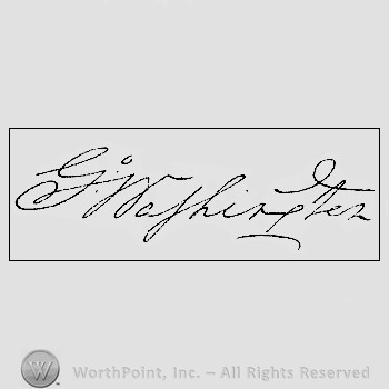 Mark with Signature: George Washington. | #330862