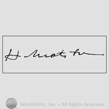 Mark with Signature: Henri Matisse. | #330864