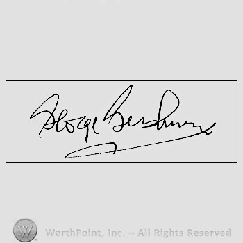 Mark with Signature: George Gershwin. | #330869