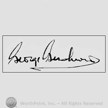 Mark with Signature: George Gershwin. | #330870