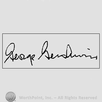 Mark with Signature: George Gershwin. | #330874
