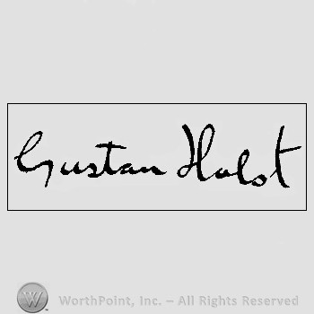 Mark with Signature: Gustav Holst. | #330875