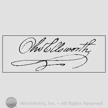 Mark with Signature: Oliver Ellsworth. | #330900