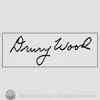 Mark with Signature: Drury W. Wood. | #330907