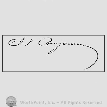 Mark with Signature: Judah Philip Benjamin. | #330917