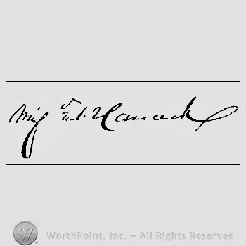 Mark with Signature: Winfield Scott Hancock. | #330926