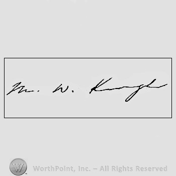 Mark with Signature: Myles Walter Keogh. | #330937