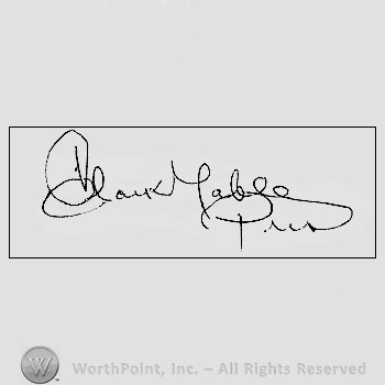 Mark with Signature: Clark Gable. | #330940