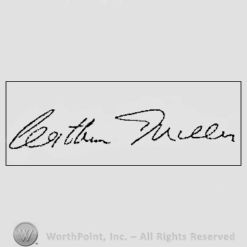 Mark with Signature: Arthur Miller. | #330948