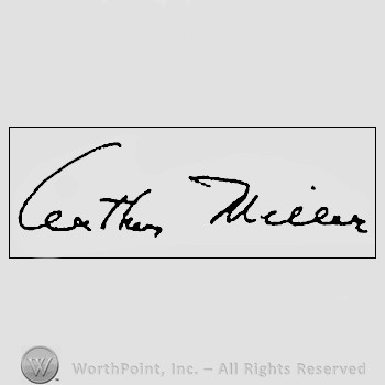 Mark with Signature: Arthur Miller. | #330949
