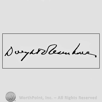 Mark with Signature: Dwight D. Eisenhower. | #330959