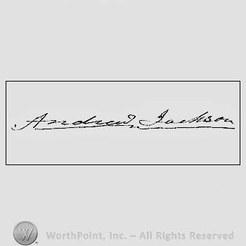 Mark with Signature: Andrew Jackson. | #330965