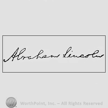 Mark with Signature: Abraham Lincoln. | #330971