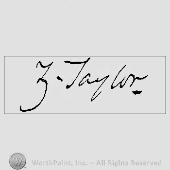 Mark with Signature: Zachary Taylor. | #330983