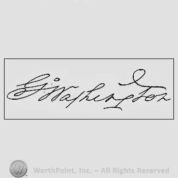 Mark with Signature: George Washington. | #330986