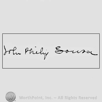 Mark with Signature: John Philip Sousa. | #330991