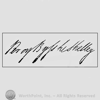 Mark with Signature: Percy Bysshe Shelley. | #331014