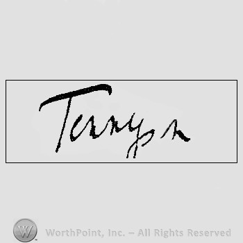 Mark with Signature: Alfred Tennyson. | #331015