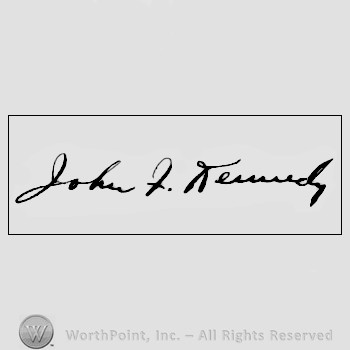 Mark with Signature: John F. Kennedy. | #331028