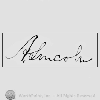 Mark with Signature: Abraham Lincoln. | #331032