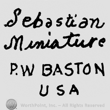Mark with Sebastian hand written above Miniature | #33153