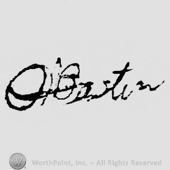 Mark with Baston hand written as a signature | #33156