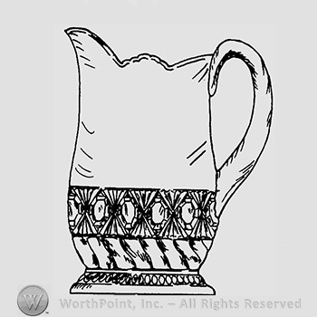 Mark with Glass pattern: Pillar; pitcher. | #331827