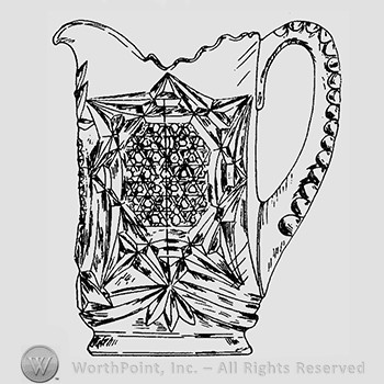 Mark with Glass pattern: Star of David; pitcher. | #331945