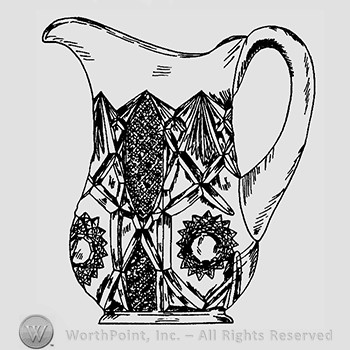 Mark with Glass Pattern: Cane Shield; pitcher. | #331952