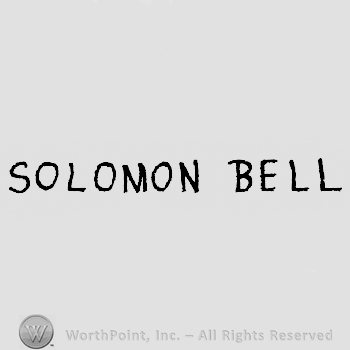 Mark with The text "SOLOMON BELL". | #33209