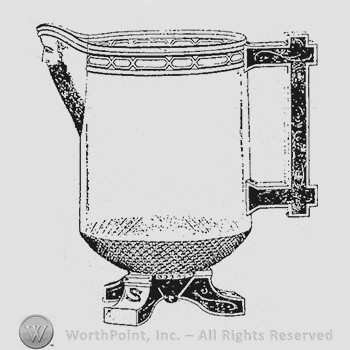 Mark with Glass pattern: Queen Anne; pitcher. | #332125