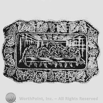 Mark with Glass pattern: Lord's Supper; Plate. | #332144
